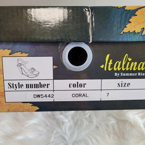 Italina | Shoes | Nib Super Cute Italian By Summer Rio Coral Snake ...